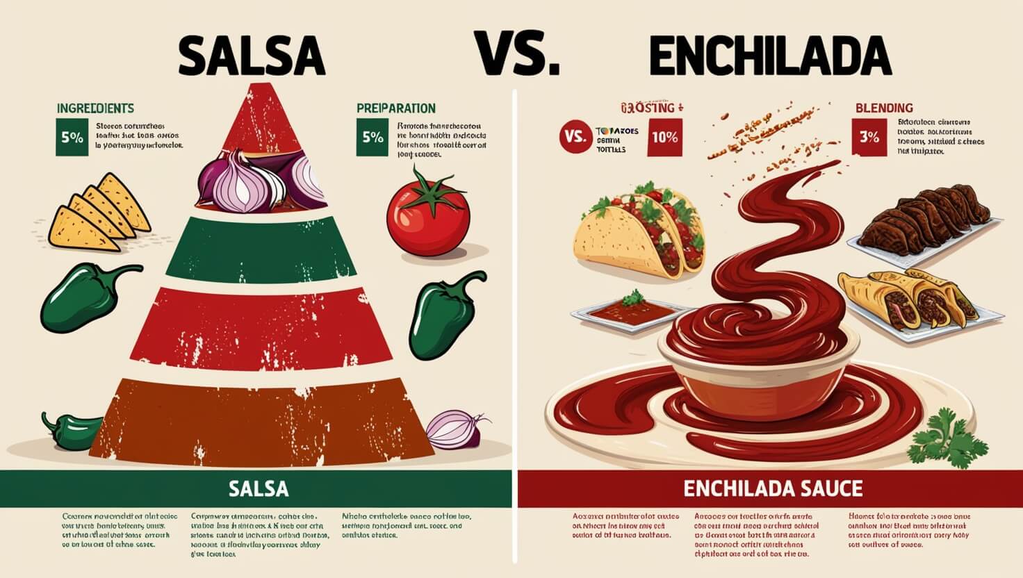 What's the Difference Between Salsa and Enchilada Sauce?
